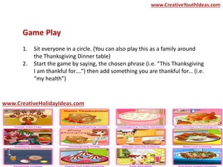 Thanksgiving Party Ideas - Memory Game | PPT