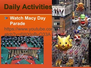 Gus's Thanksgiving Presentation | PPT