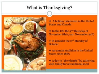 Thanksgiving ppt | PPTX
