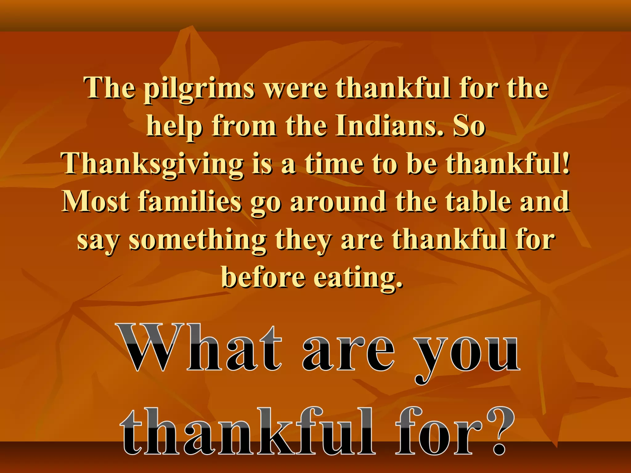 Thanksgiving presentation | PDF