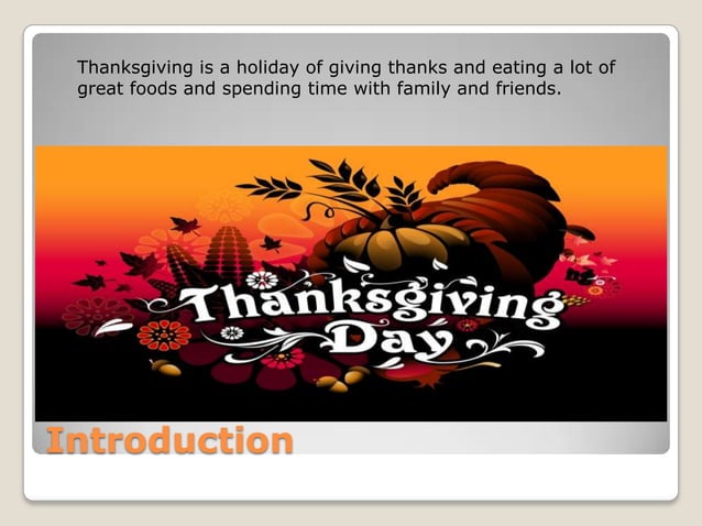 Thanksgiving presentation | PPT