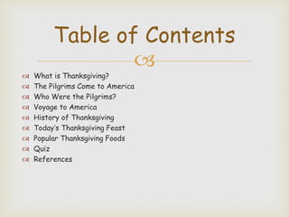 Thanksgiving presentation | PPT