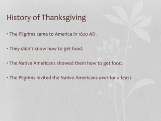 Thanksgiving presentation | PPTX
