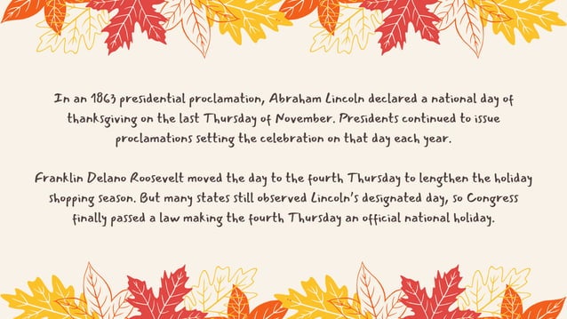 Thanksgiving History Quiz (6 Questions with Answers/Explanations) | PPT