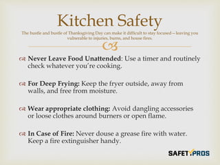 Thanksgiving Safety | PPTX