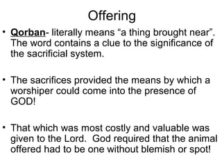 Offerings then and now | PPT | Christianity | Religion & Spirituality