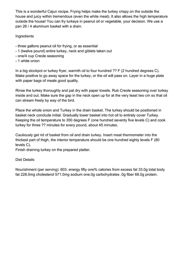 alton brown turkey | PDF | Cooking | Food & Drink