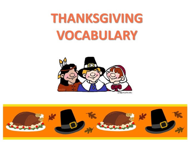 Thanksgiving vocabulary | PPT