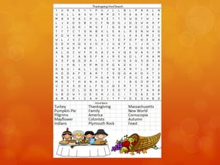 Thanksgiving word searches | PPT