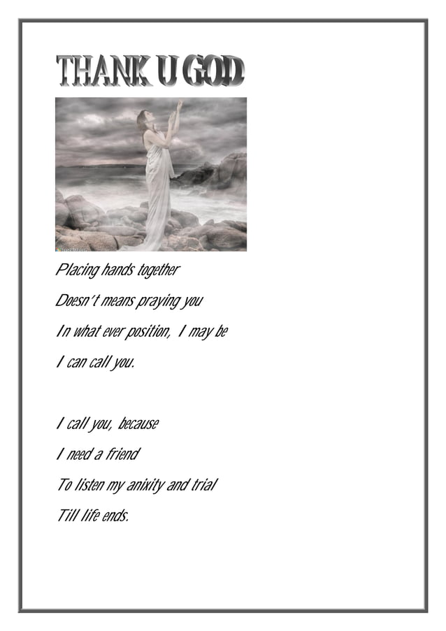 Thank u god | PDF