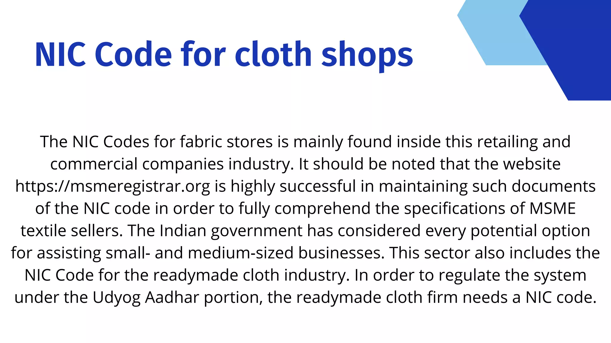 Code NIC 2008 - NIC Code For Kirana Shop | PDF