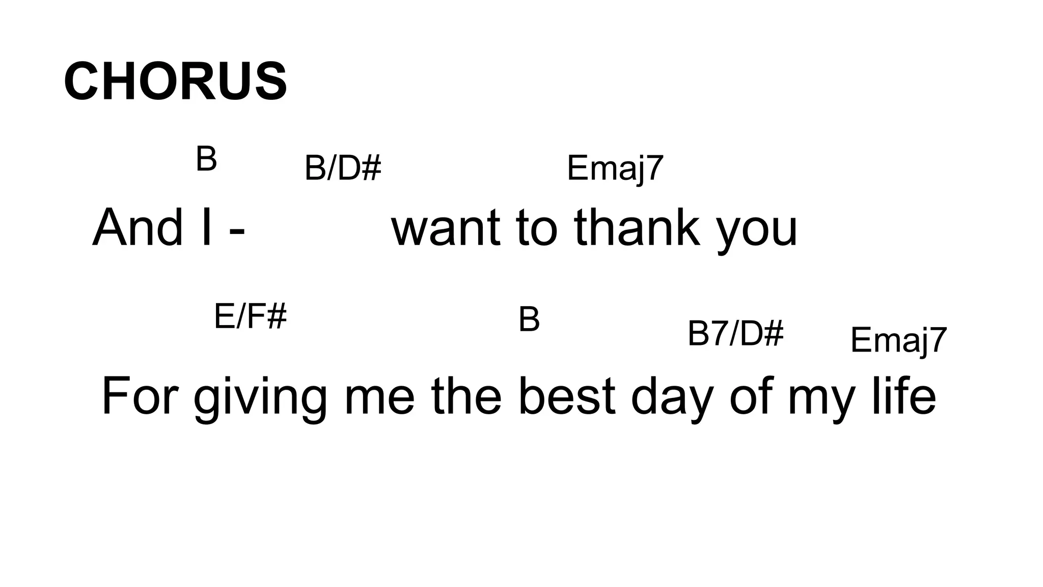 Thank You Dido Lyrics and Chords | PPTX