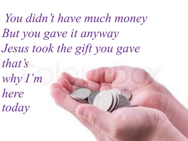 Thank you for giving to the lord | PPTX