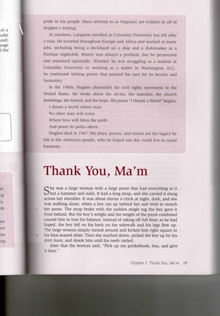 Thank you ma'm by Langston Hughes | PDF