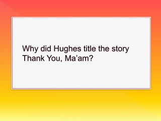 Thank you ma'am | PPTX