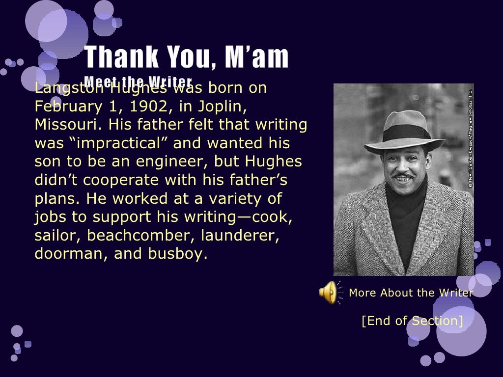 Thank You M am thank-you-m-am