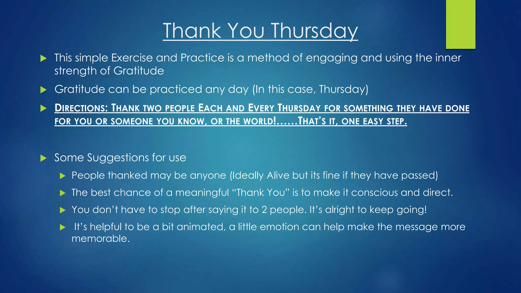 Thank you thursday | PPT