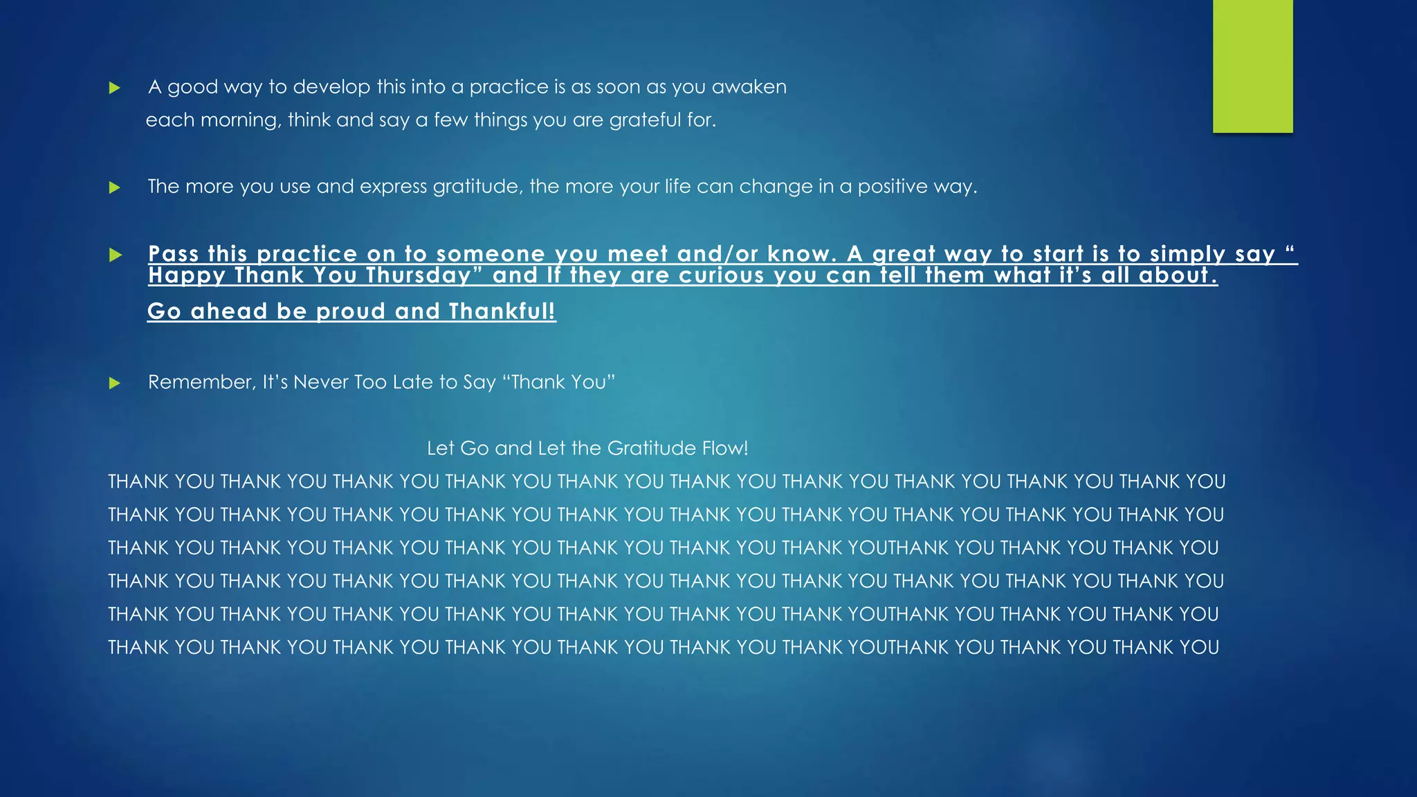 Thank you thursday | PPT | Free Download