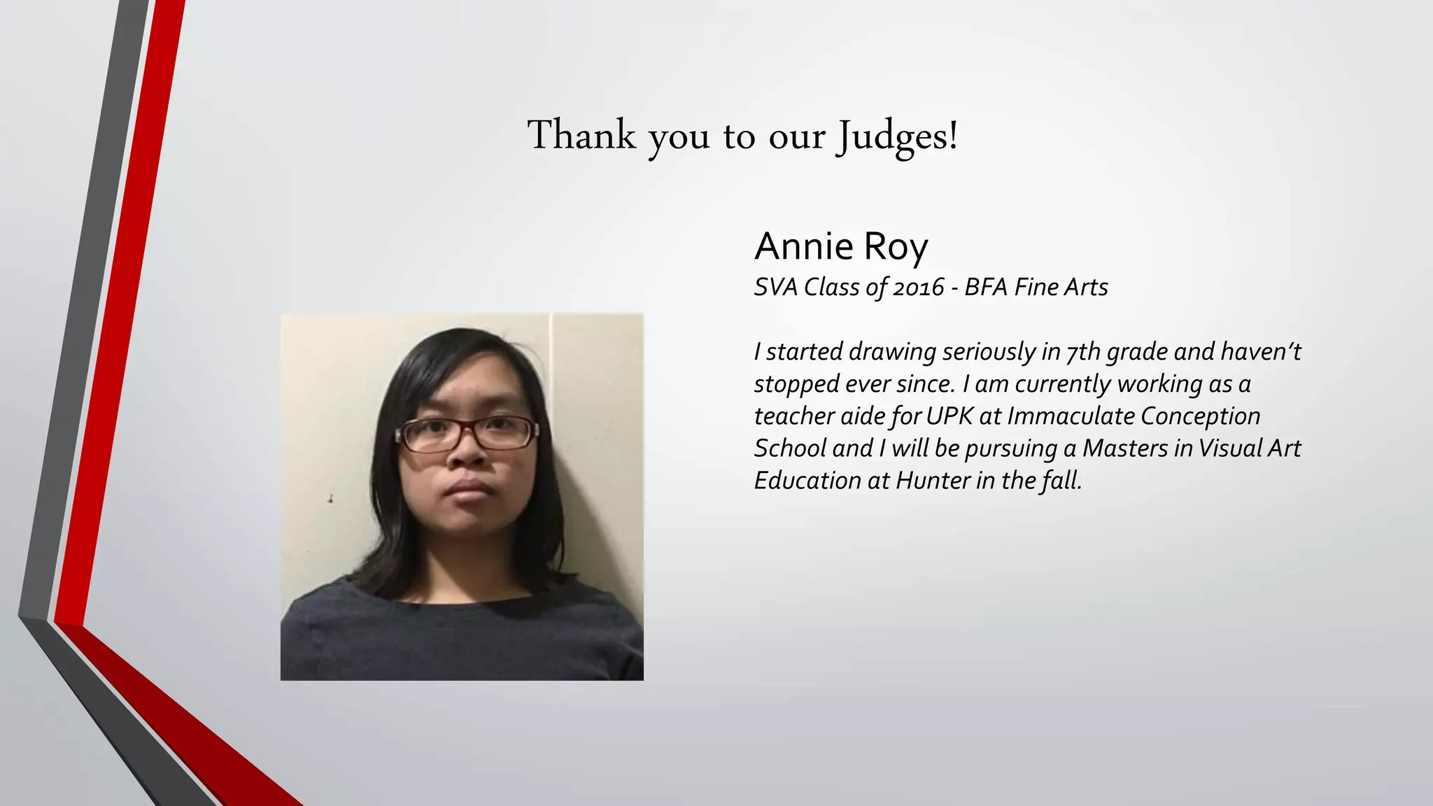 Thank you to our judges! | PPTX