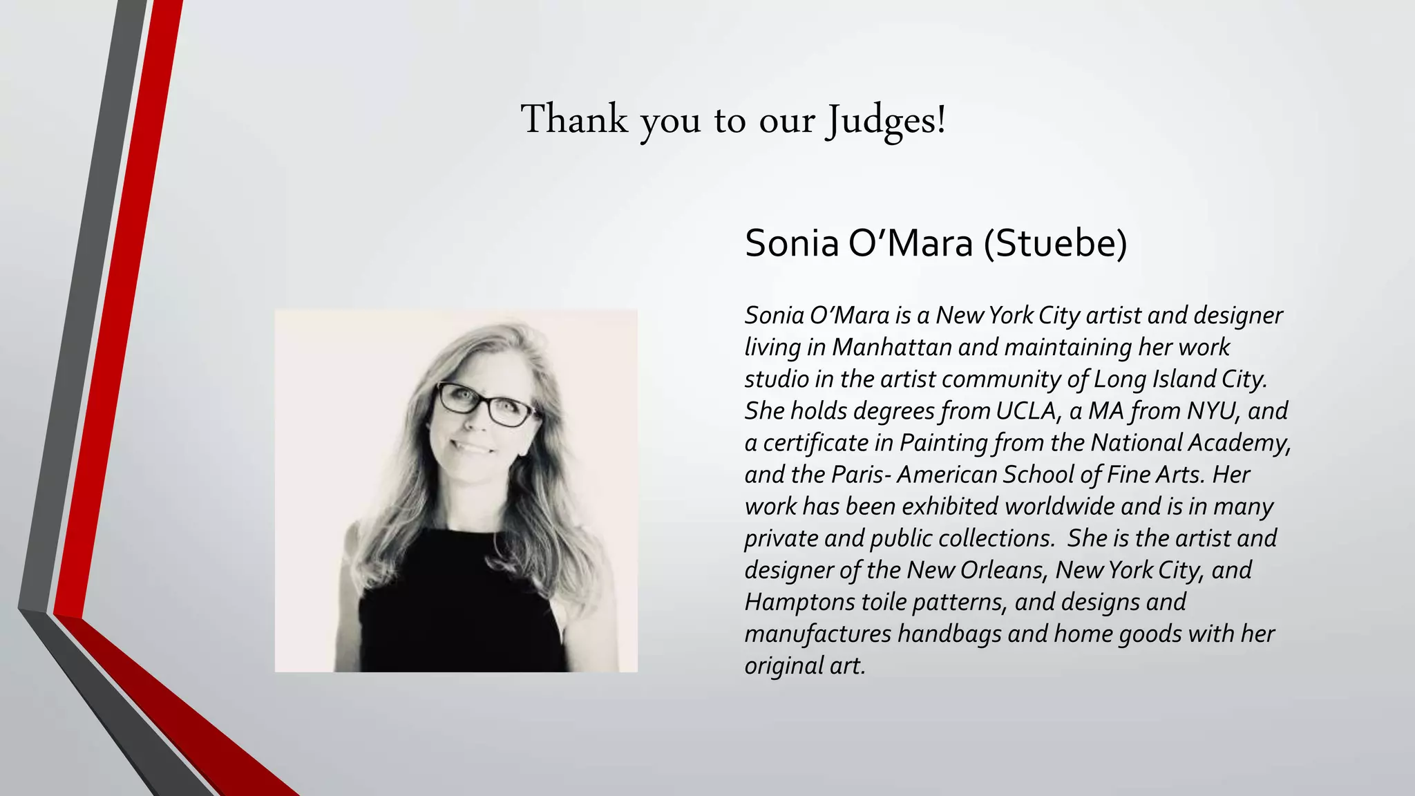 Thank you to our judges! | PPTX