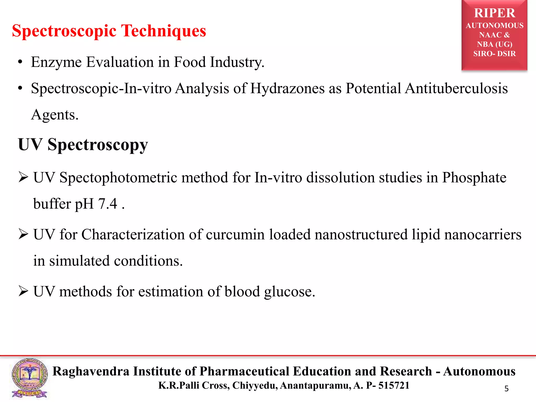 Analytical Methods In Invitro Techniques | PPTX