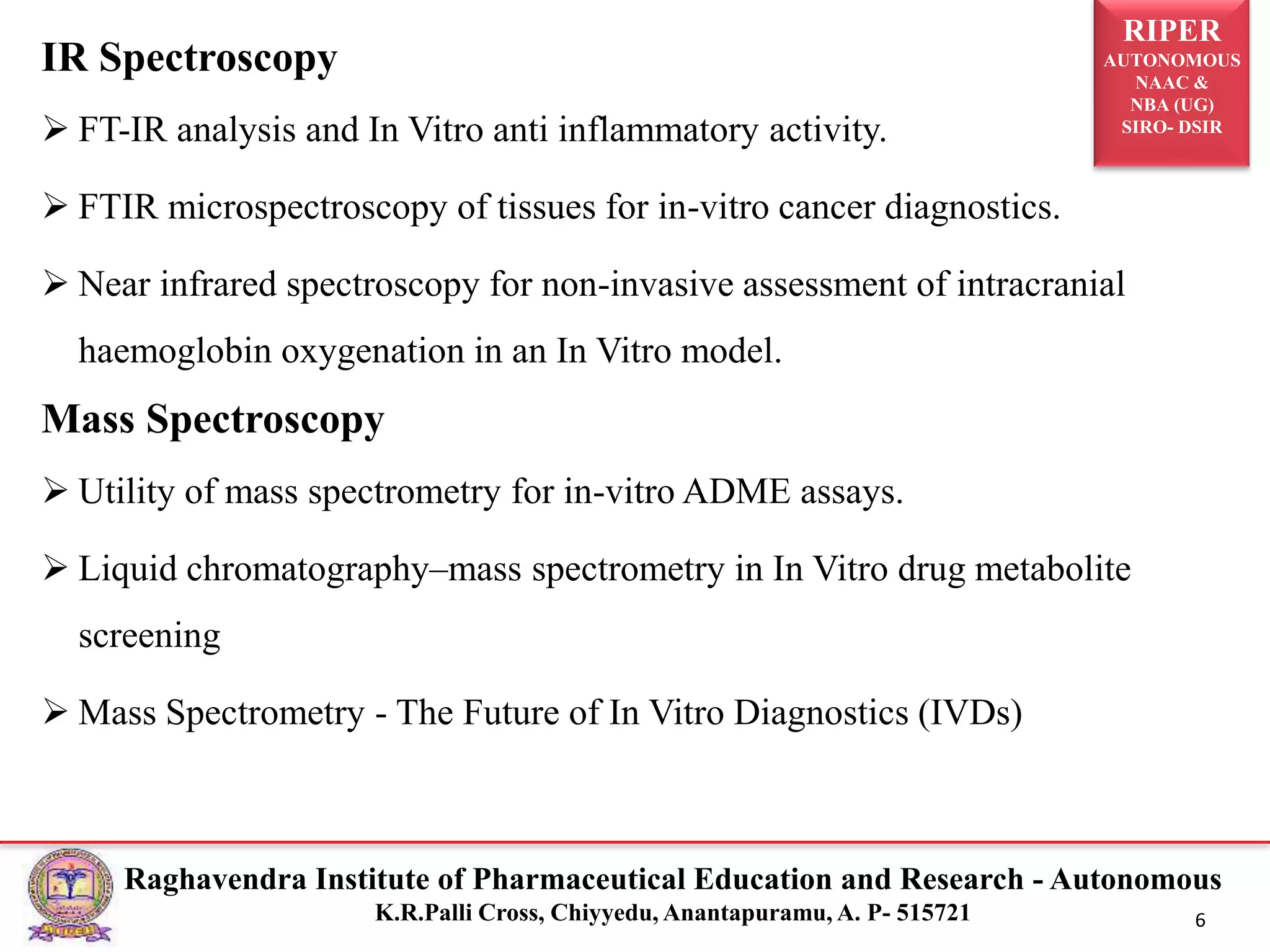 Analytical Methods In Invitro Techniques | PPTX