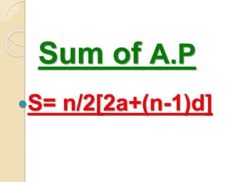 Arethematic progression... | PPT