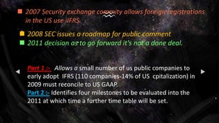 Evaluate IFRS and XBRL taxonomy (US GAAP) | PPT