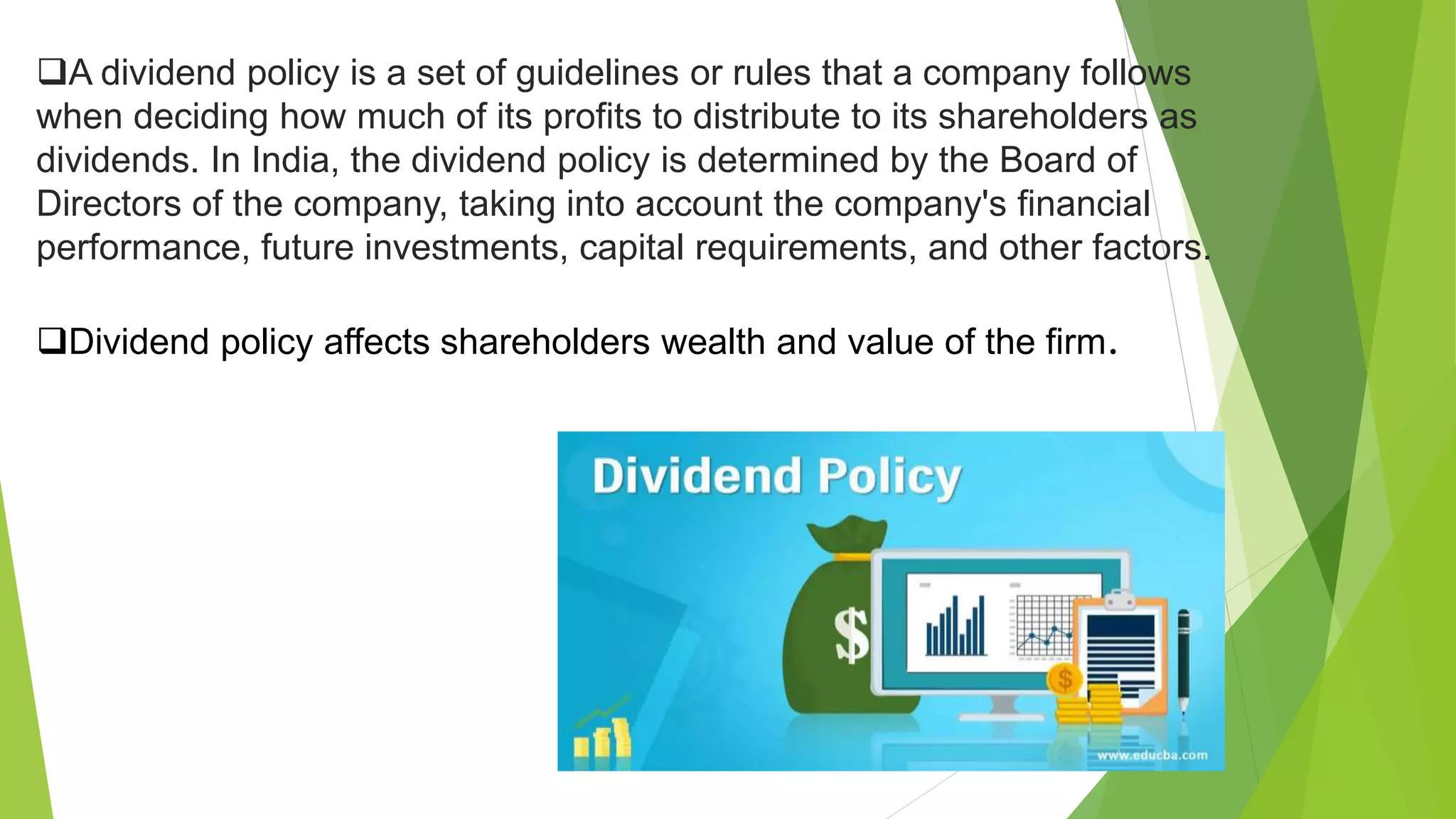 Factors/determinants of dividend policy | PPTX