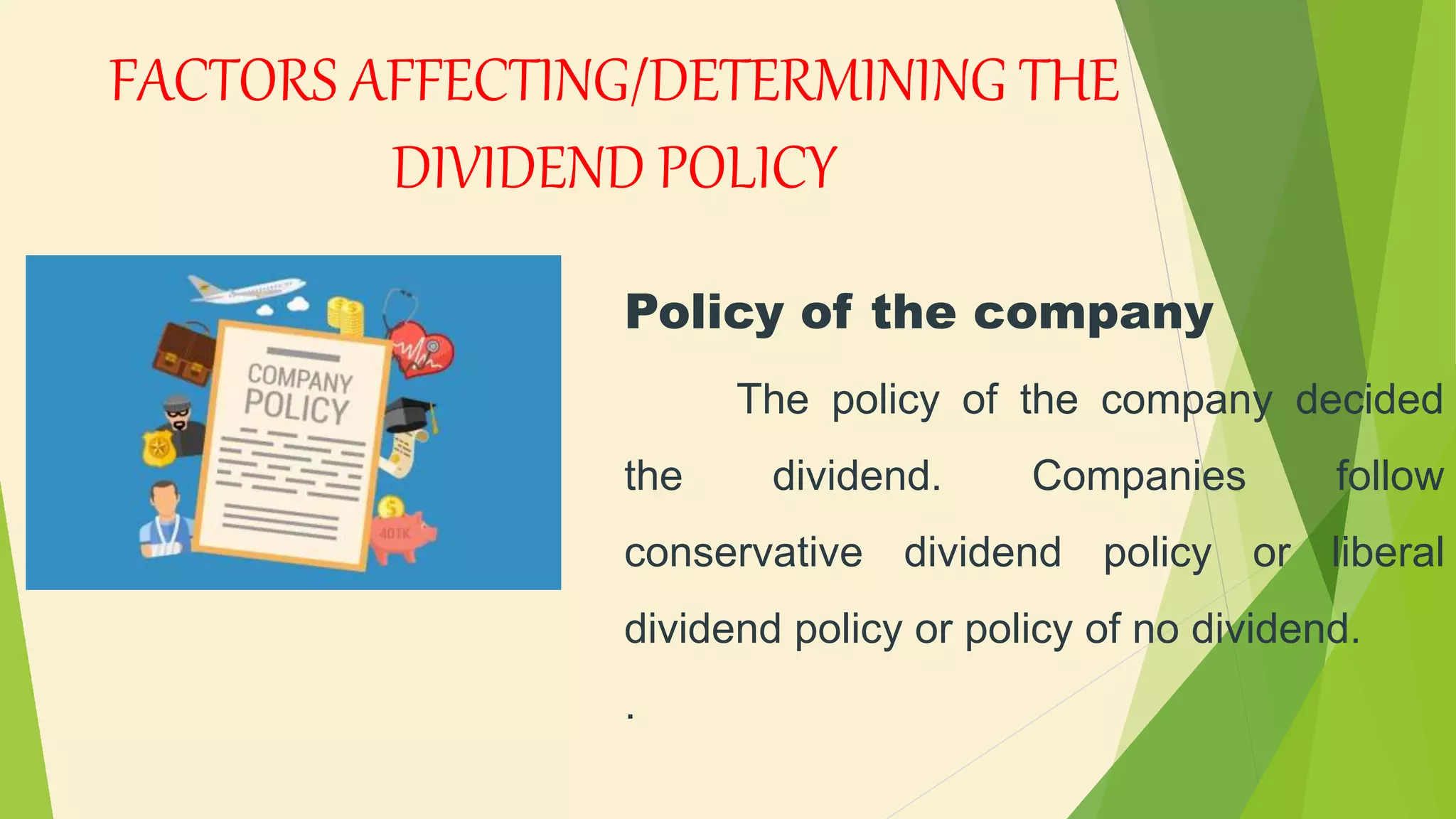 Factors/determinants of dividend policy | PPTX