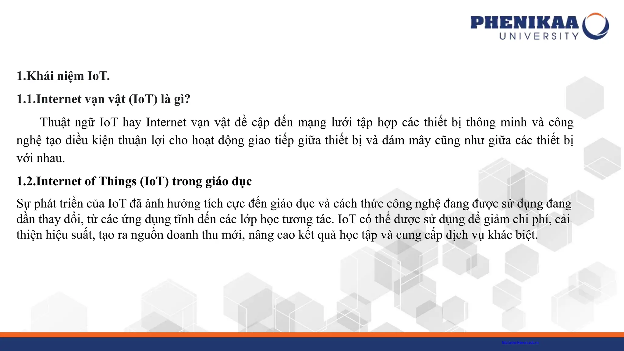 Thao luan IoT ap dung iot trong he thong giao duc | PPT