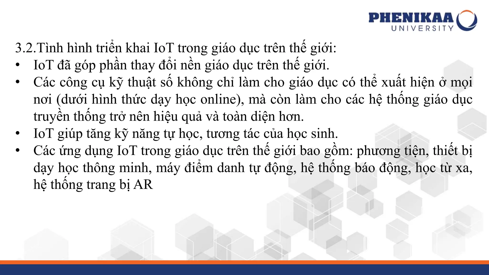 Thao luan IoT ap dung iot trong he thong giao duc | PPT