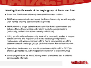 Thara e romengo than | PPTX | Business | Business and Finance