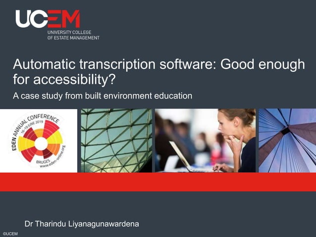 Automatic transcription software: Good enough for accessibility? A case ...