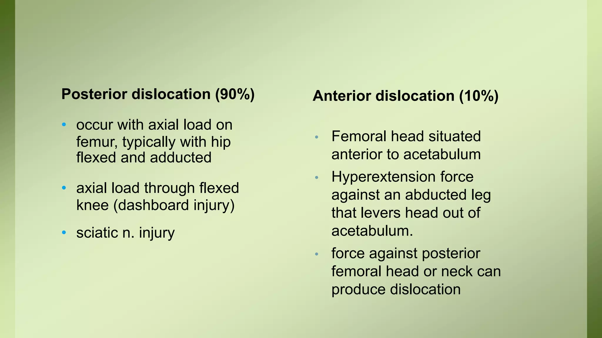 Tharinee anterior-hip-dislocation | PPTX