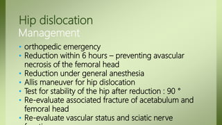 Tharinee anterior-hip-dislocation | PPTX