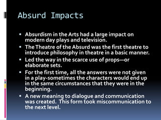 Theatre of the Absurd | PPT