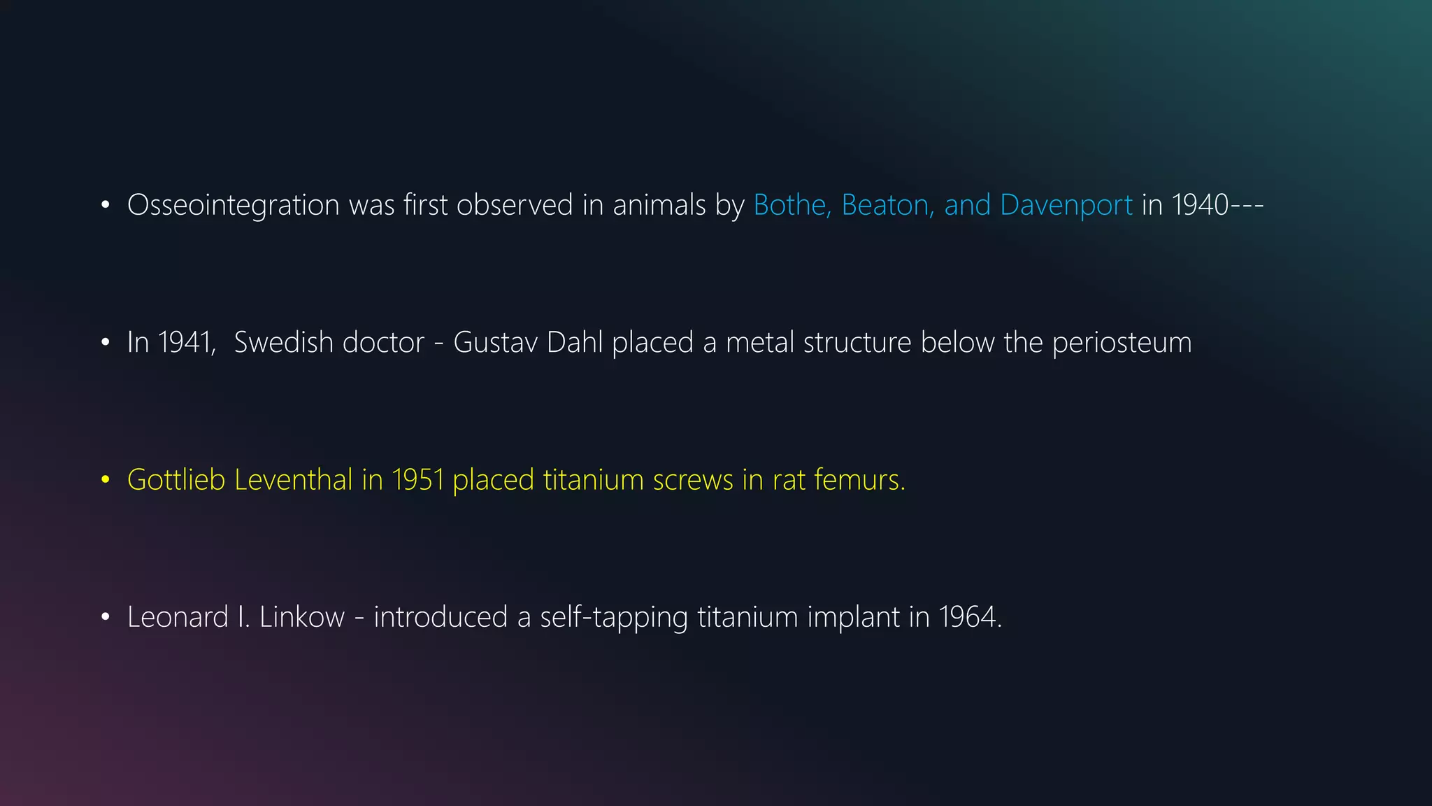 Osseointegration | PPTX