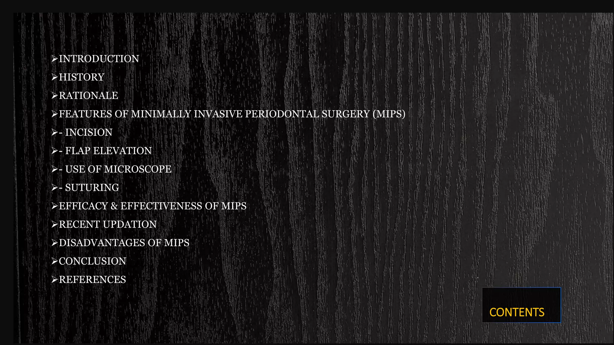Minimally invasive periodontal surgery | PPTX