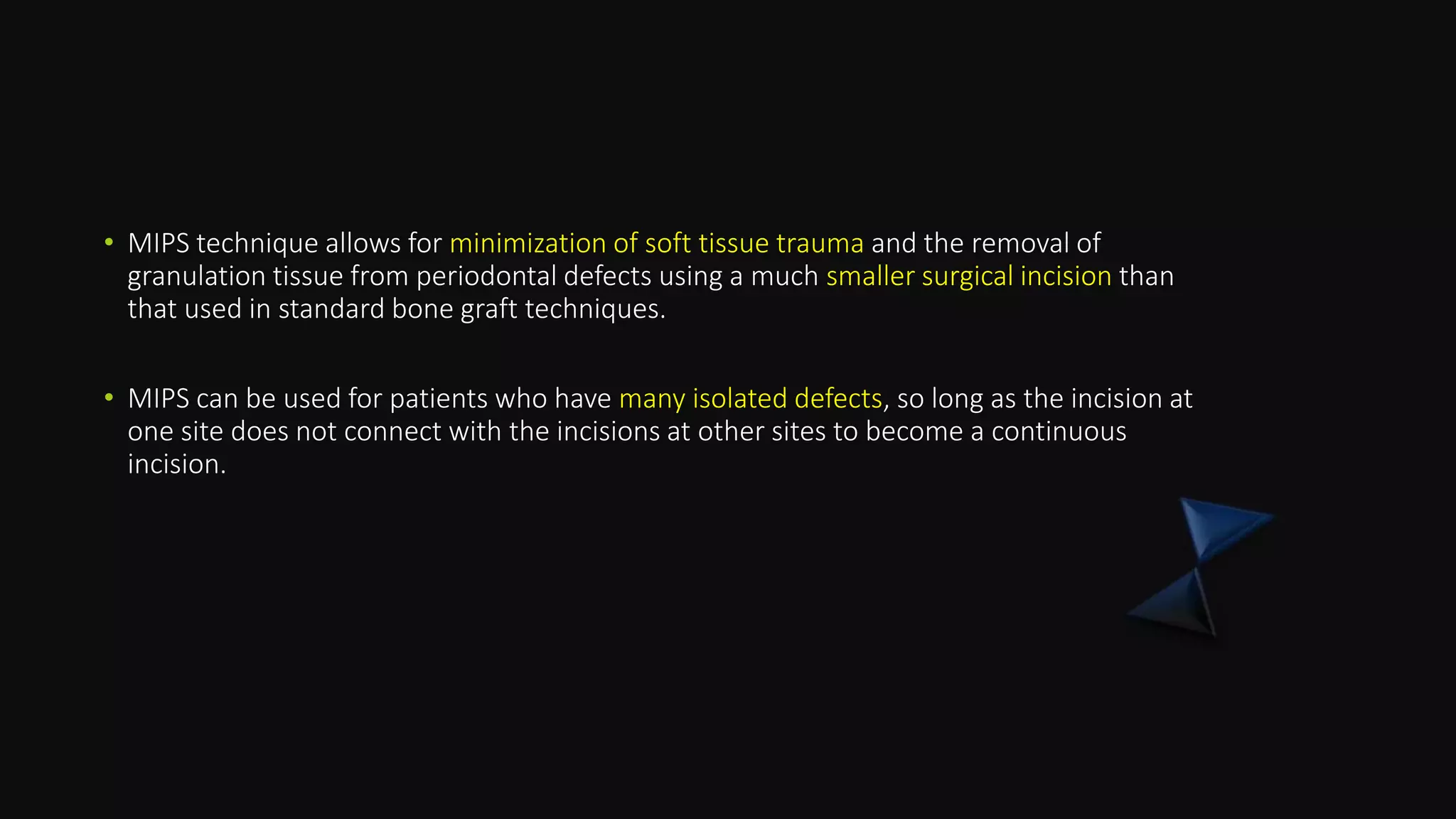 Minimally invasive periodontal surgery | PPTX