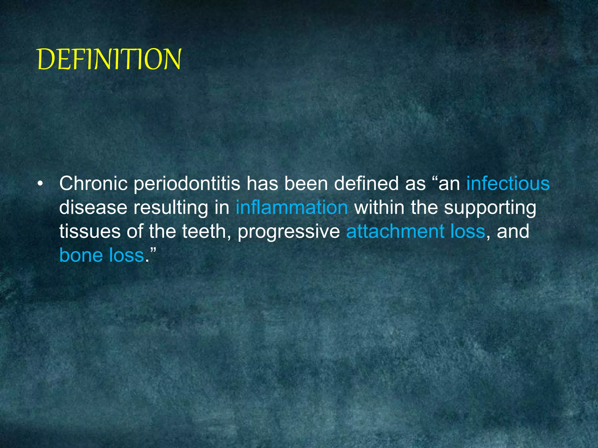 Chronic periodontitis | PPTX
