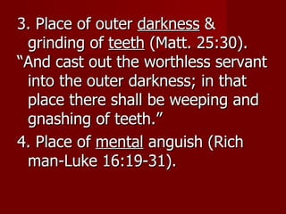 That horrible place called hell | PPT