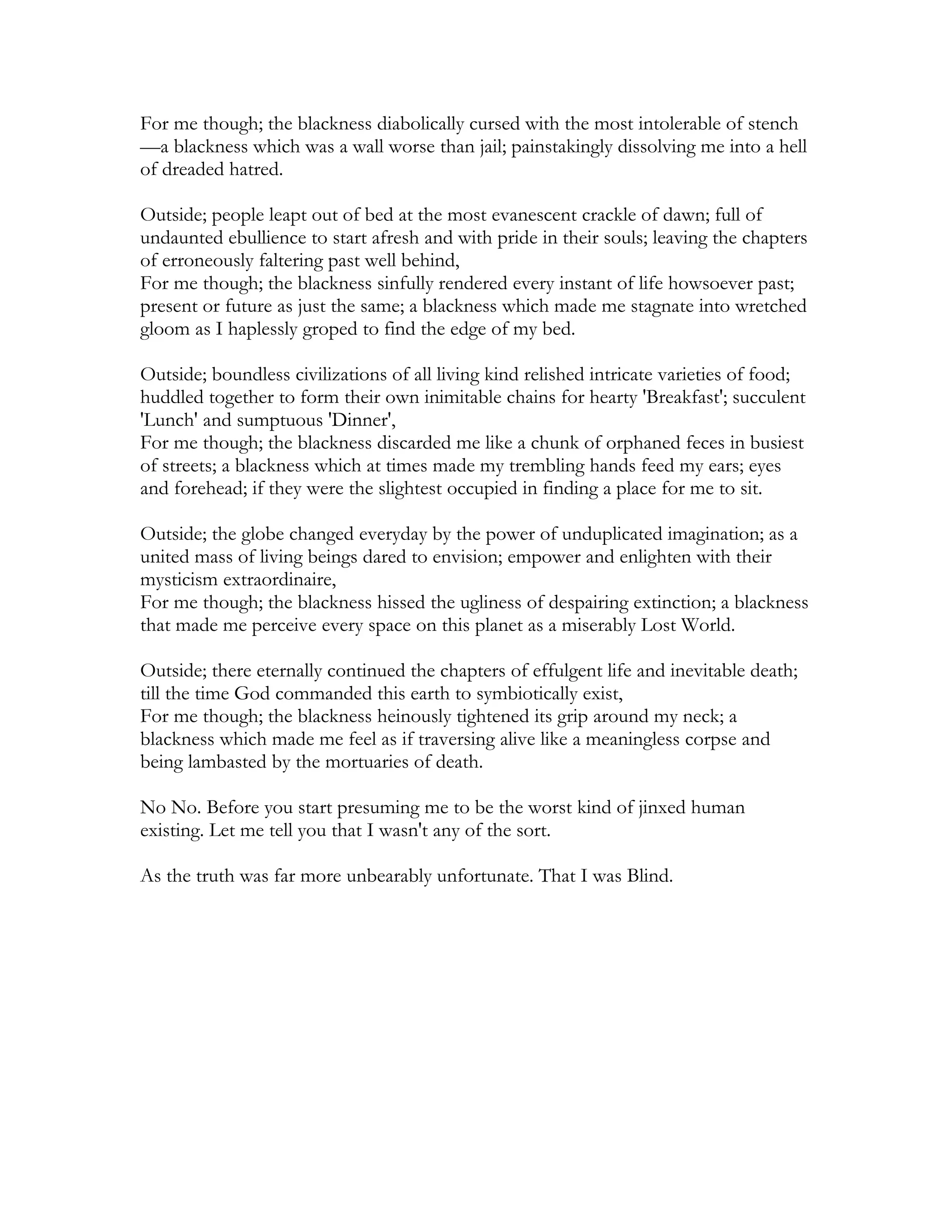 That I Was Blind - A Poem To Sensitize Those With Eye-Sight Towards ...