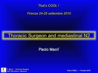 That's cool - P. Macri caso clinico 25 settembre 2010 | PPT