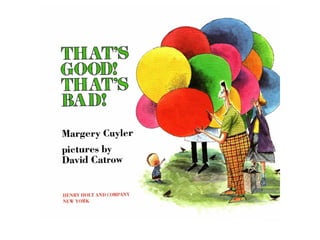 Thats good thats bad ppt | PPT