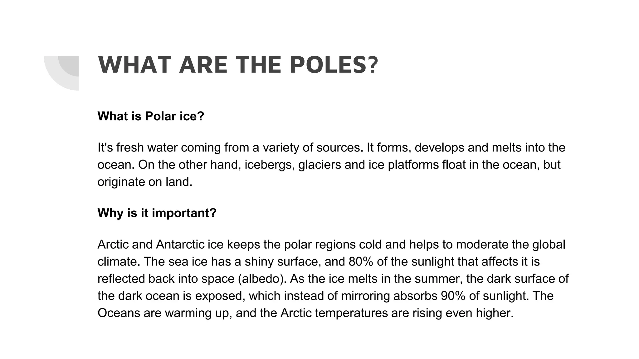 Melting polar ice caps | PPTX