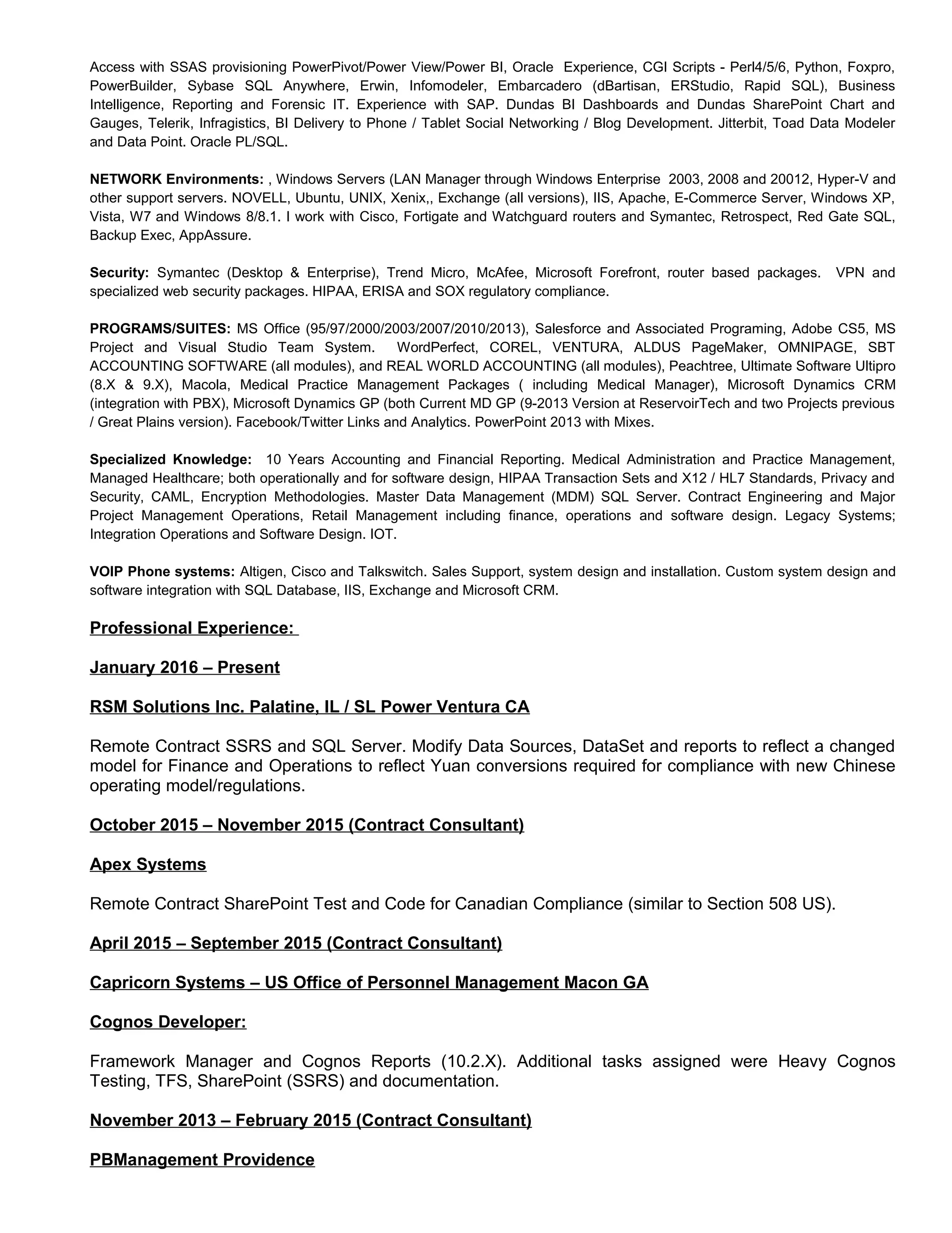 Theodore Baar - Business Intelligence | DOC