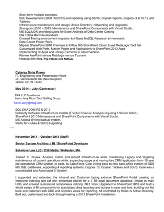 Theodore Baar - Business Intelligence | PDF