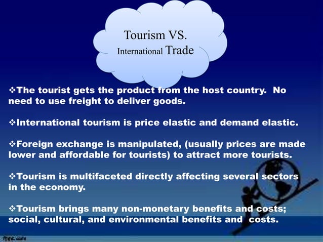 THE ECONOMICS OF TOURISM | PPTX