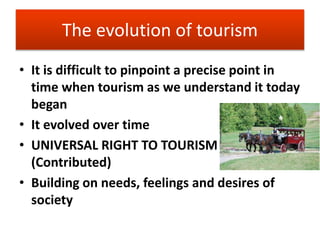 The History of Tourism | PPTX
